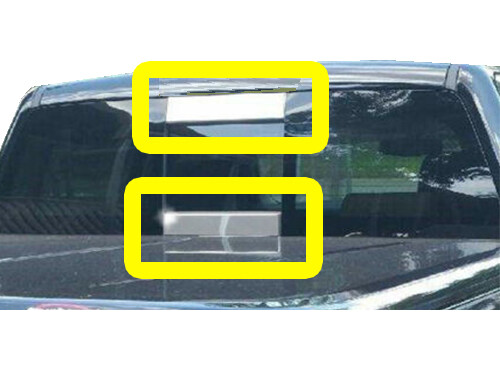 2 Pc Sliding Rear Window Trim For 2019 Silverado 1500 LD w sliding ...
