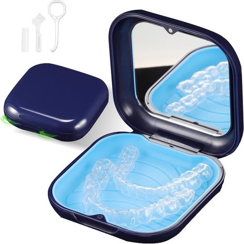 Retainer Case, Slim Aligner Case with Mirror, Compatible with ...
