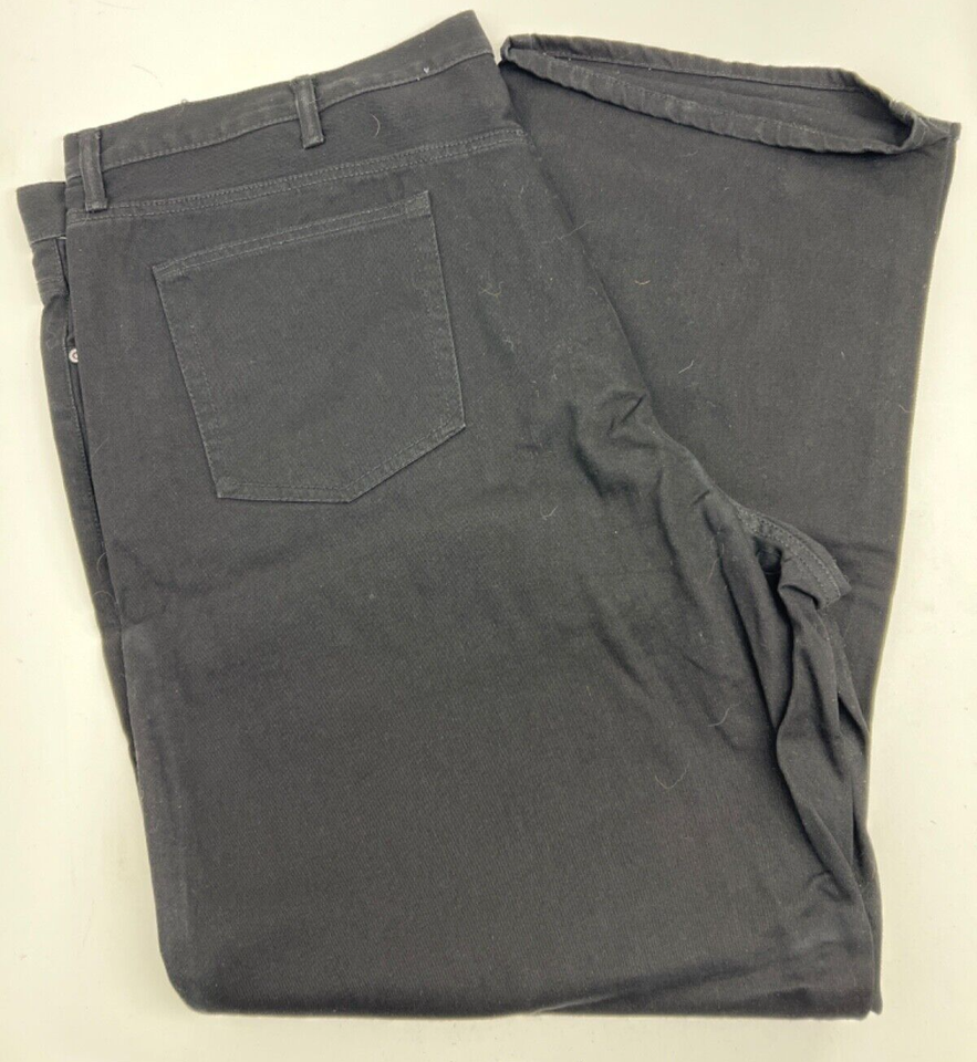 Kmart Basic Editions 46x32 Relaxed Fit Black Jeans 100% Cotton Denim ...