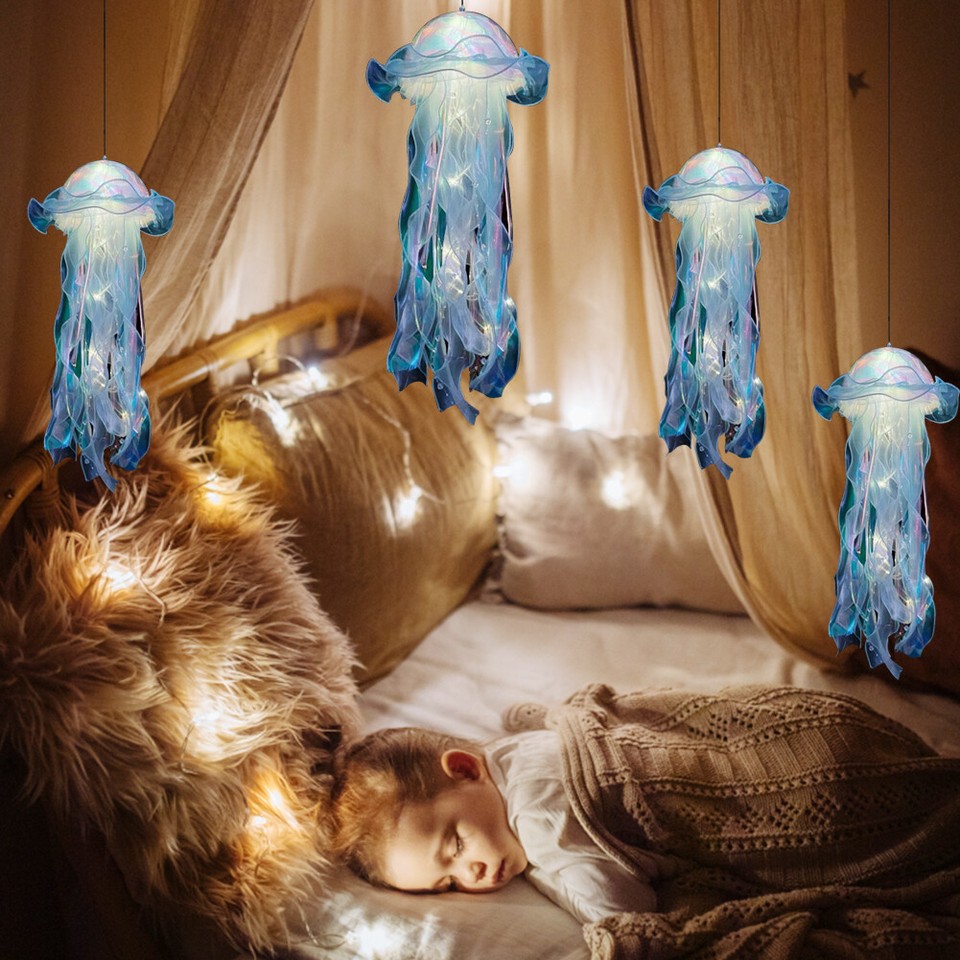 Jellyfish Sleeping Warm Light LED Bulbs Decoration Lamp DIY for ...