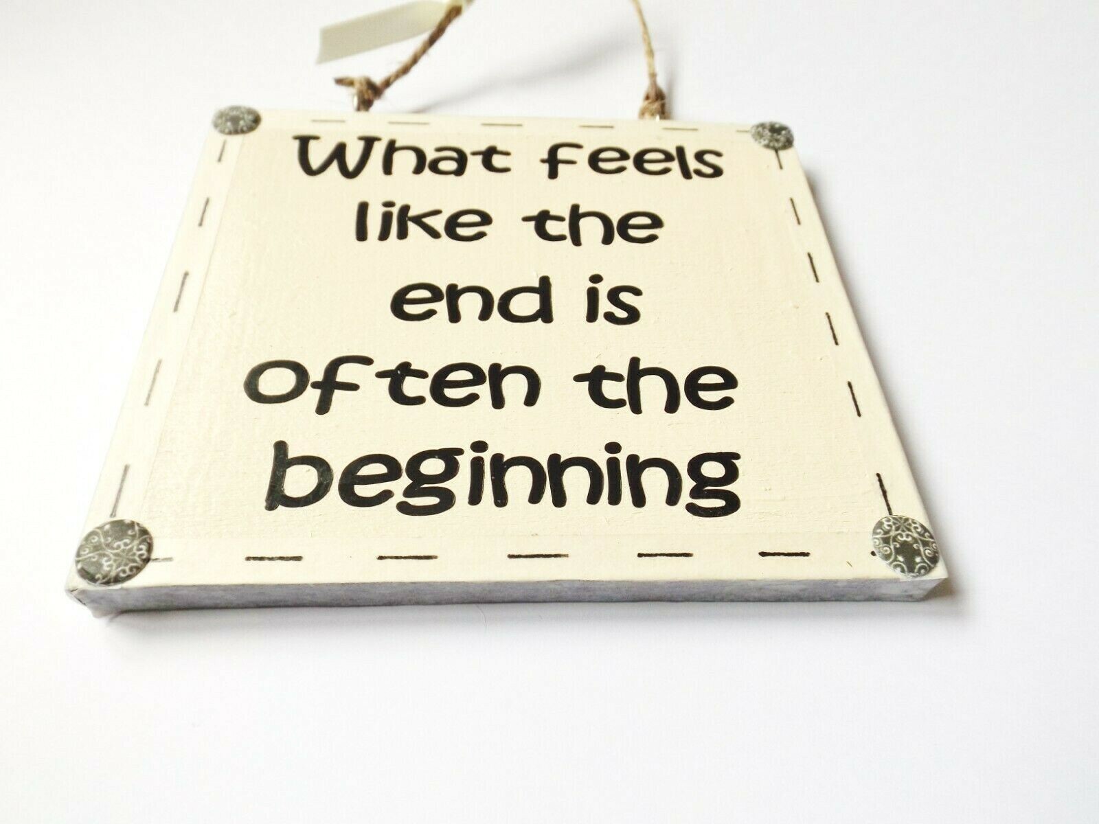 New Beginning Inspiring Quote Plaque Mindfulness Sign Home Decor ...