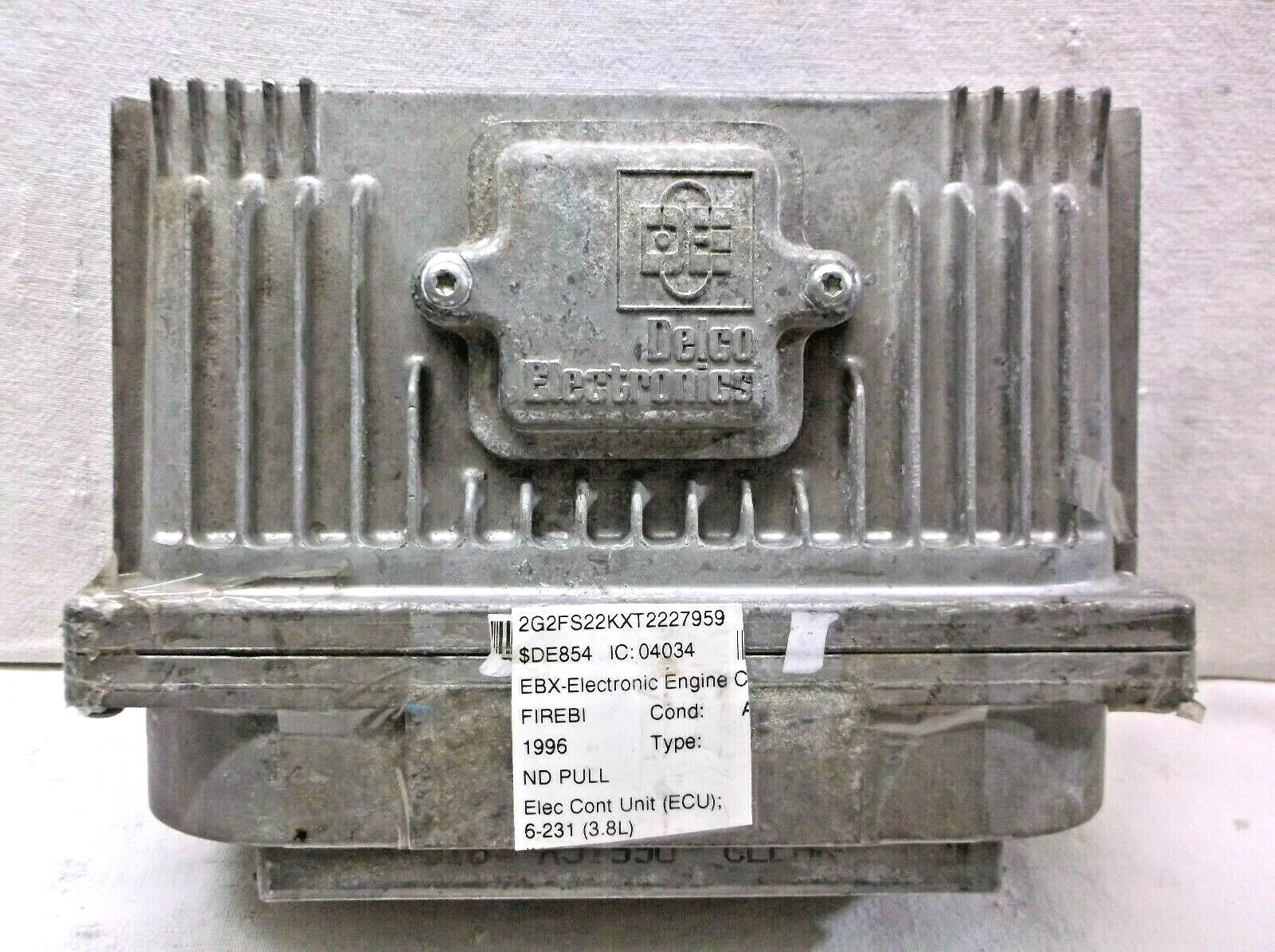 95-96 PONTIAC FIREBIRD/CAMARO 3.8L ENGINE CONTROL MODULE/COMPUTER.ECU ...