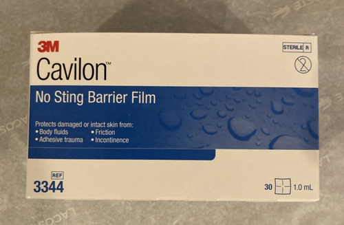 3M 3344, Cavilon, No Sting Barrier Film Wipes 1 ml - 30/BX, Exp. 2027 ...