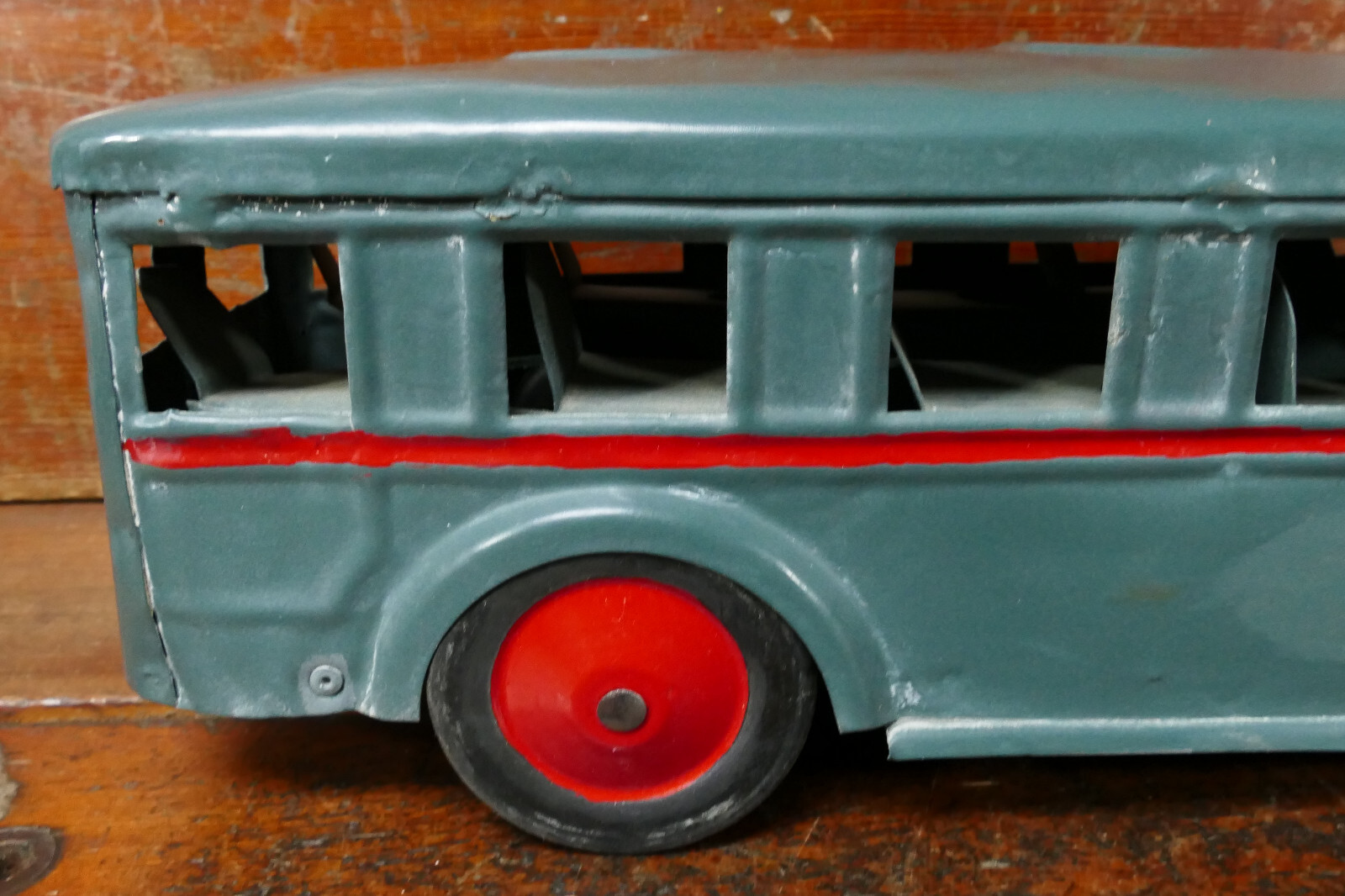 Vintage 1920s Pressed Steel COR-COR INTER CITY BUS Toy 24” Long ...