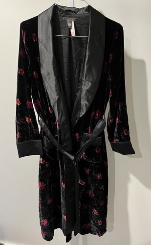 VICTORIAS SECRET VELVET ROBE Sz M NEW! | eBay