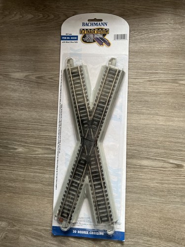 Bachmann 44540 EZ-Track 30 Degree Crossing w/ Nickel Silver Rails HO ...
