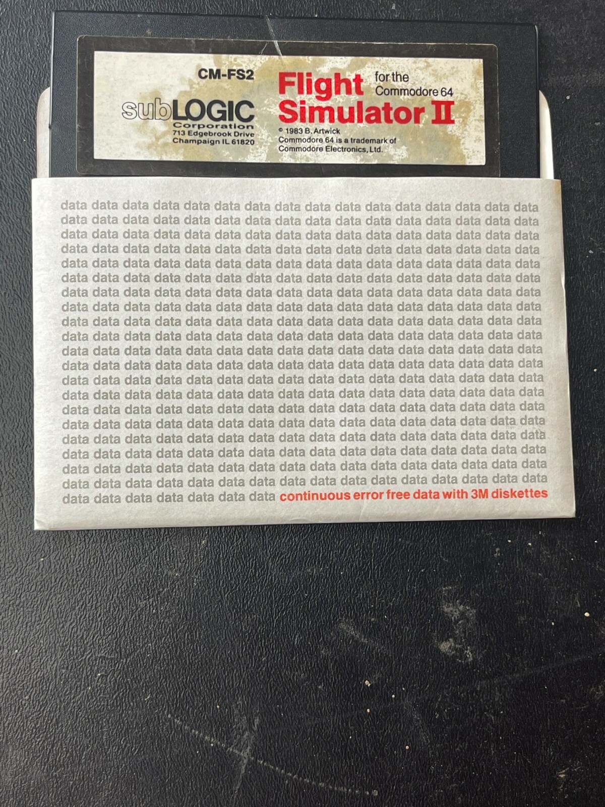 SubLOGIC Flight Simulator II for the Commodore 64 CMFS2 5.25 Media | eBay