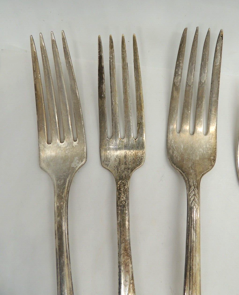 Vintage Silverplate Forks Lot Crafting Collecting Community Silver WM ...