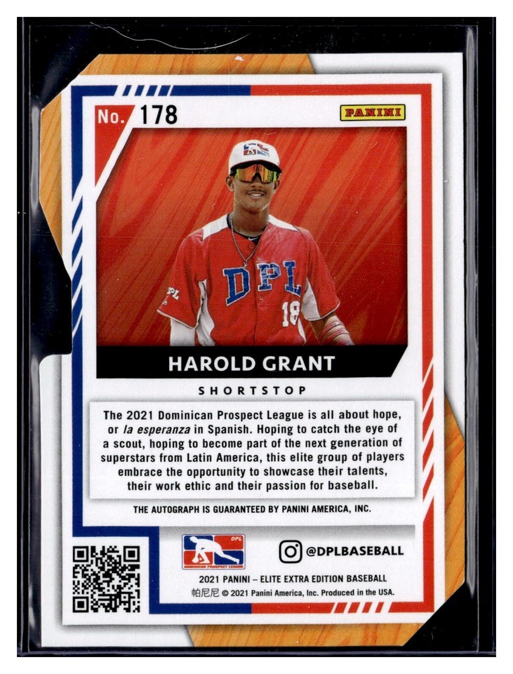Harold Grant 2021 Panini Elite Extra Edition Aspirations DIE-CUT 82/82 ...
