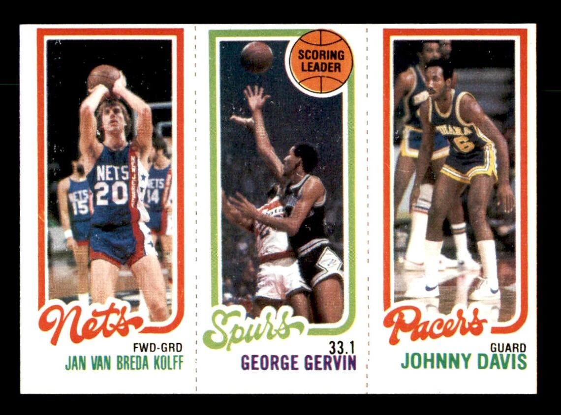 1980 Topps Basketball #162 Van Breda Kolff Gervin Davis EX/MT *e3 | eBay
