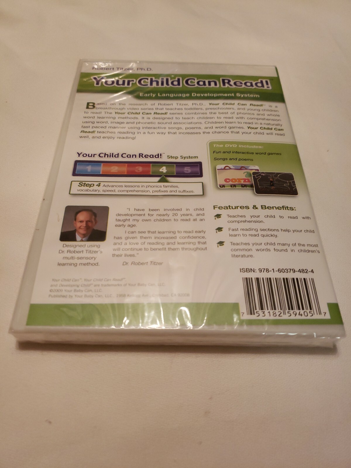 Your Child Can Read Robert Titzer Early Educational Vol 4 DVD for sale ...