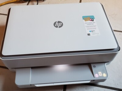HP ENVY 6055 All-in-One Bluetooth Wireless Inkjet Printer w/Power Cable ...