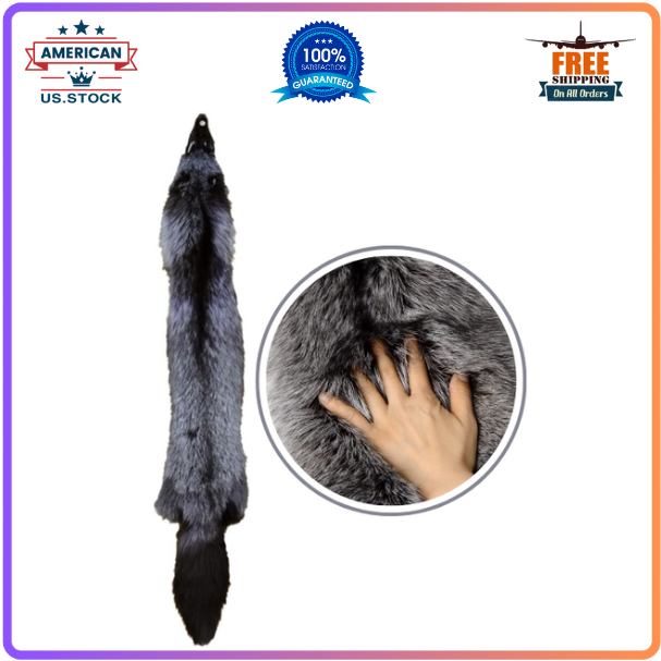 Genuine Natural Tanned Silver Fox Hides Fur Pelts Graded 1 Real Fox ...