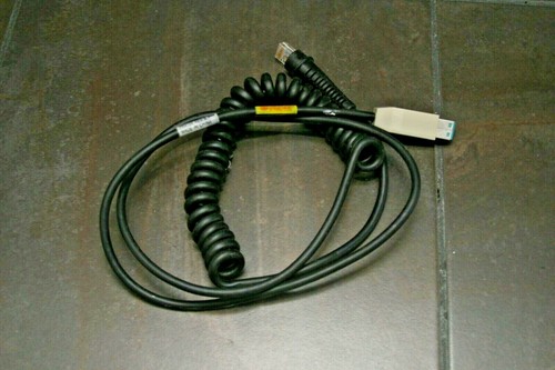 Metrologic Black Coiled Power Plus USB Barcode Scanner Lock Cable ...