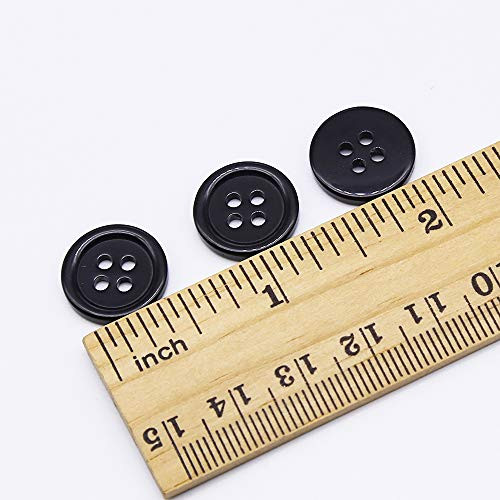 5/8 Inch 4 Holes Buttons 15mm Sewing Round Button for Craft Pack of 160 ...