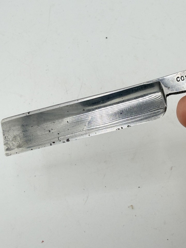 Cosmo Mfg Co Straight Razor Germany Carved Stag Deer Hunting Scene | eBay