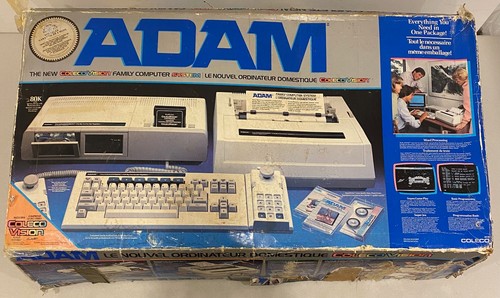 1983 COLECO ADAM FAMILY COMPUTER SYSTEM CIB COMPLETE W/ PRINTER TAPES ...