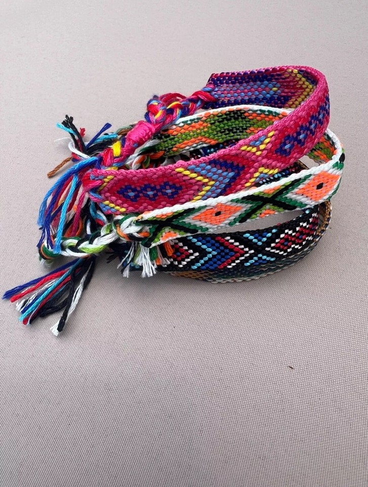 Woven Friendship Bracelets Handmade Braided Rope Wrist String Chain ...
