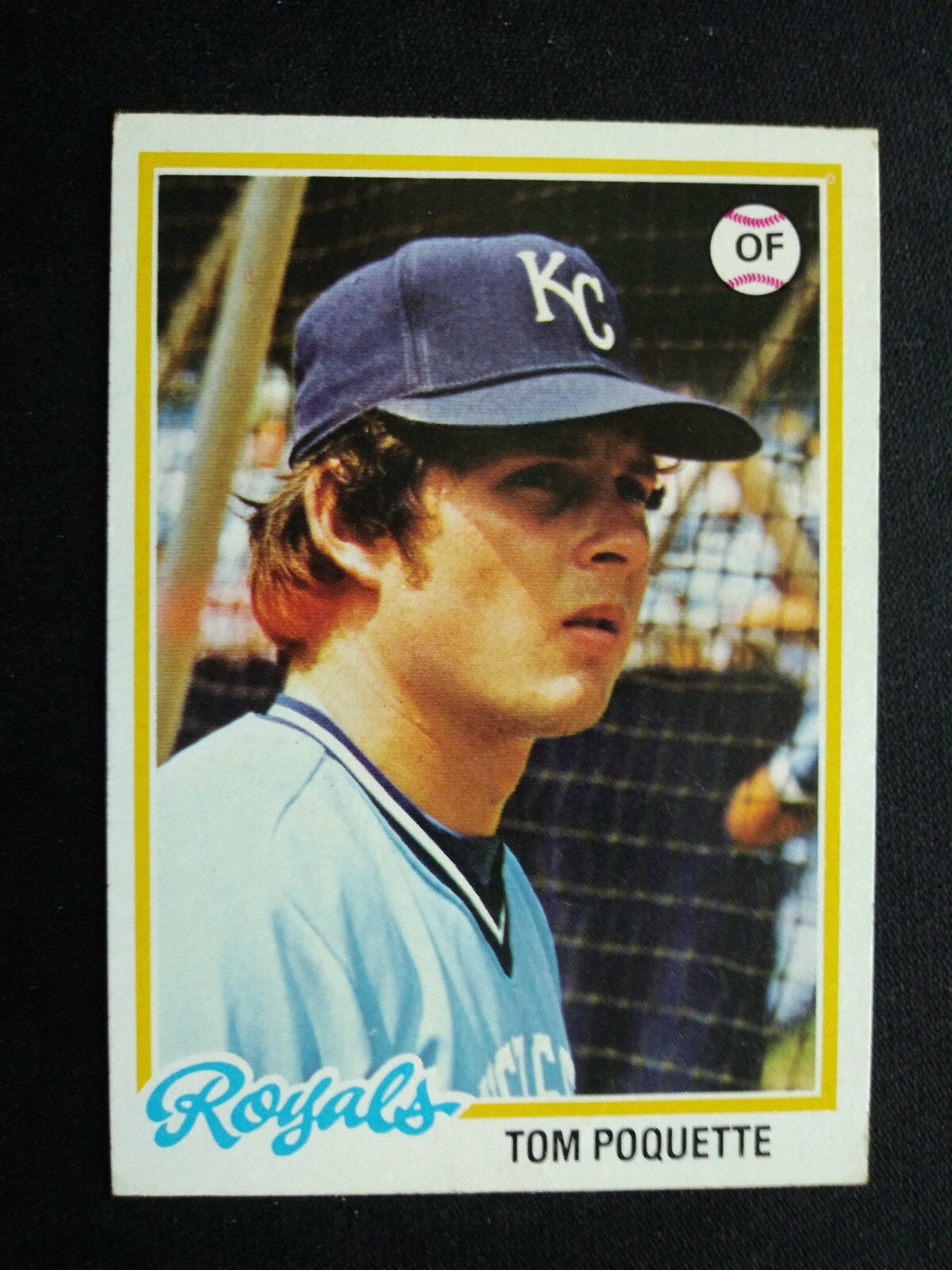 1978 Topps Baseball Card # 357 Tom Poquette - Kansas City Royals (VG/EX ...
