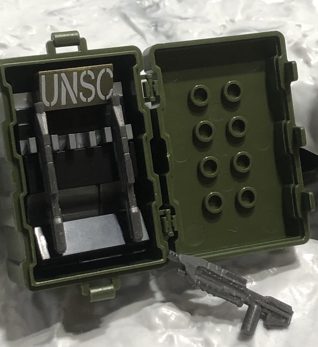 3 Gray Halo UNSC MA5C Assault rifles In Mega Bloks Construx Compatible ...