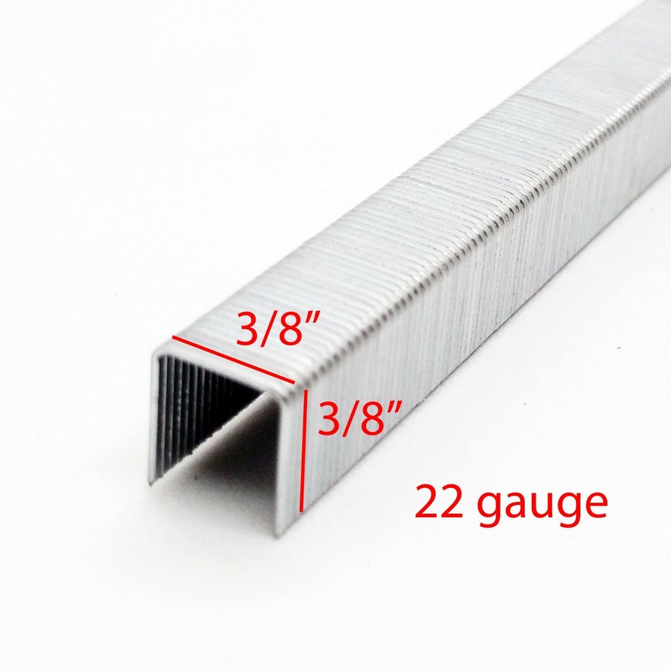 (20,000) 7110 22 Ga Staples 3/8" x 3/8" Upholstery Staples 71/10 ...
