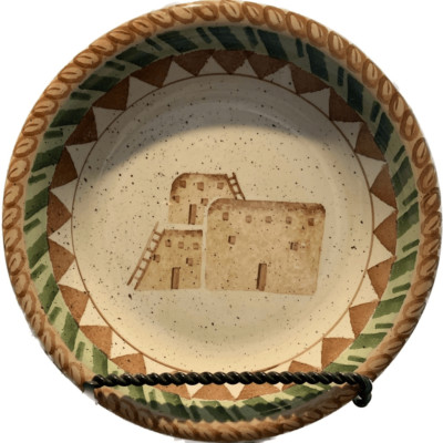 Vintage - Salute DESERT Plate ADOBE HOUSE. 8 1/4 inch Baking Pie | eBay