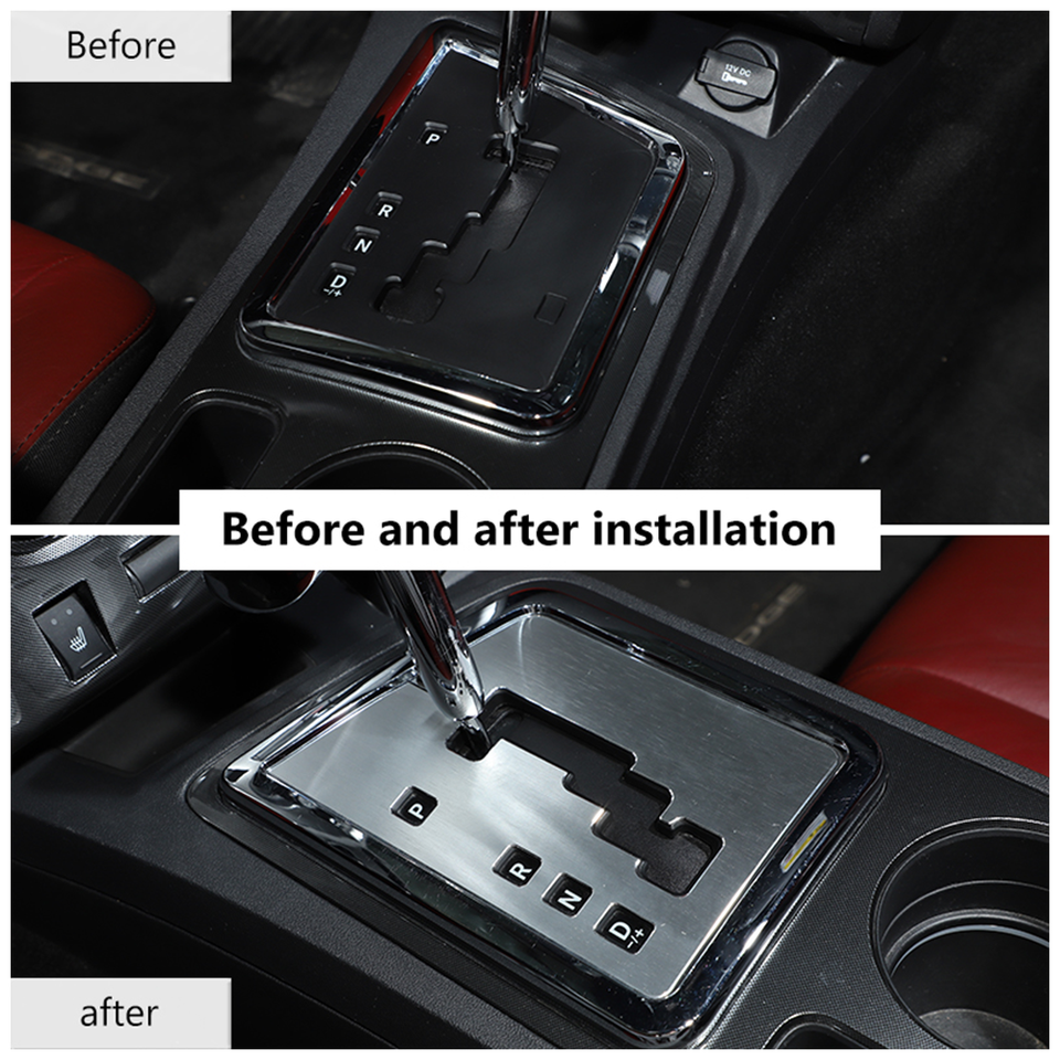 Interior Gear Shifter Panel Trim Cover Bezel for Dodge Challenger 2009 ...