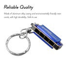 SWAN Keychain Harmonica 4 Holes 8 Tones of C Small Harmonica Decoration ...