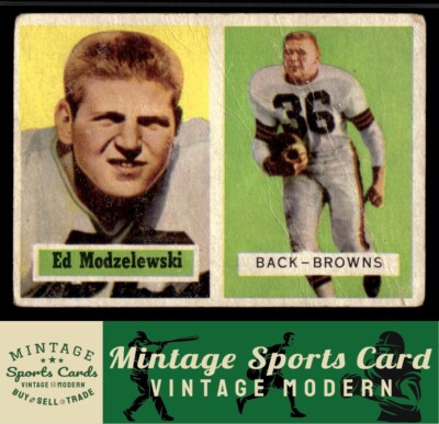 1957 Topps - Ed Modzelewski - #127 Cleveland Browns Low Grade Filler | eBay