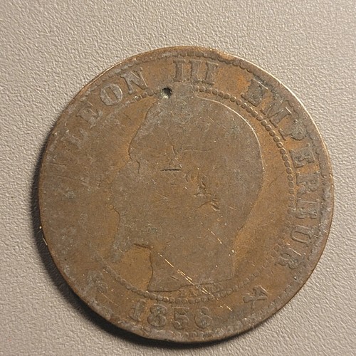 1856 B France 5 Centimes Coin - Napoleon III - Bronze | eBay