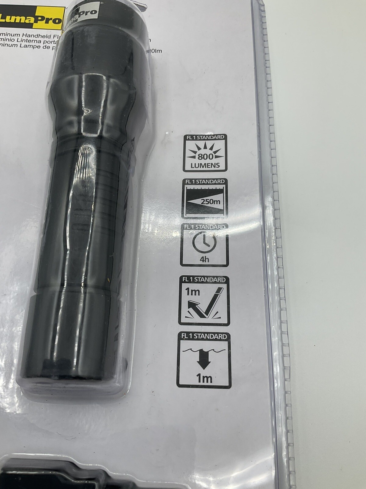 LUMAPRO 49XX87 Handheld Flashlight Aluminum Black 800lm for sale online ...