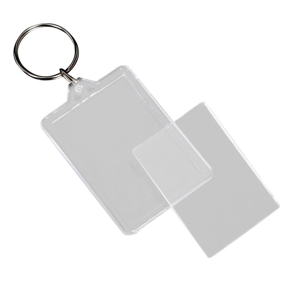 Blank 70mm x 45mm Jumbo Keyring | Make Your Own Clear Acrylic Keyring ...
