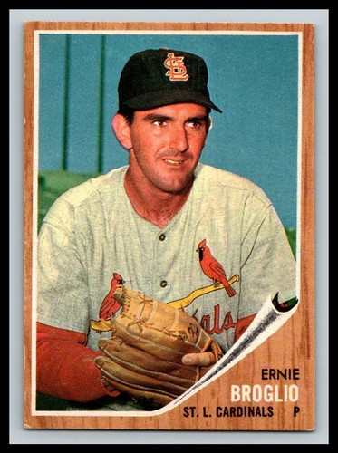 1962 TOPPS BASEBALL # 507 ERNIE BROGLIO 24545 | eBay