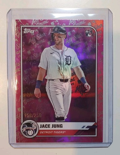 2025 Topps All Star Game #55 Jace Jung Pink Foil /250 Tigers RC | eBay