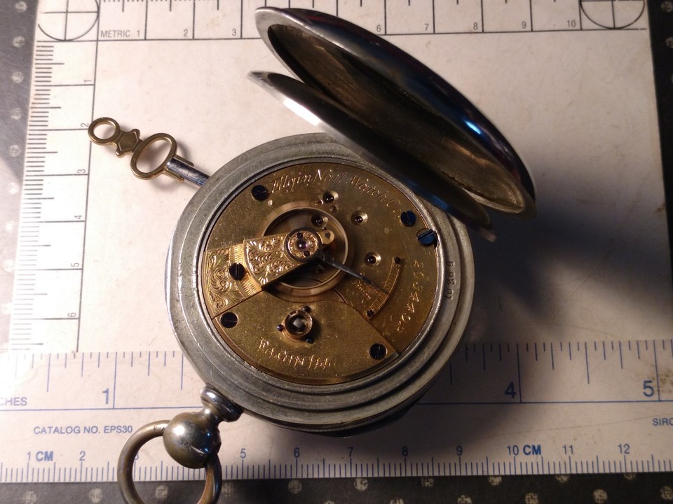 Elgin Early American Running Antique Keywind Pocket Watch Grade 13 ...
