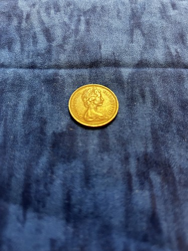 RARE-1971 NEW PENCE 2p British Coin Queen Elizabeth II DG REG FD 1971 ...