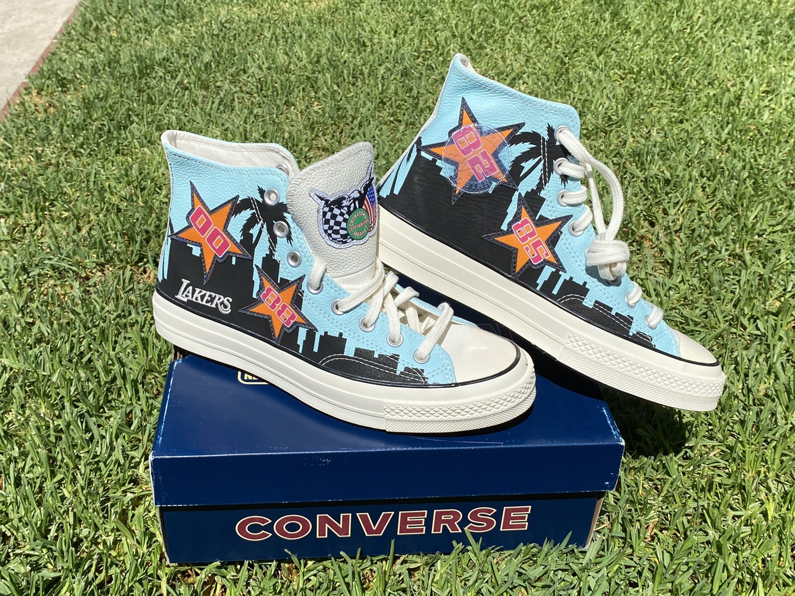 Converse Chinatown Market Jeff Hamilton Lakers Sneakers Mens Size 9.5 ...