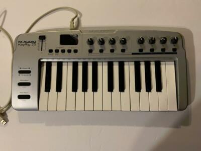 M-Audio KeyRig 25 25-Note USB Keyboard MIDI Controller and USB Cable | eBay