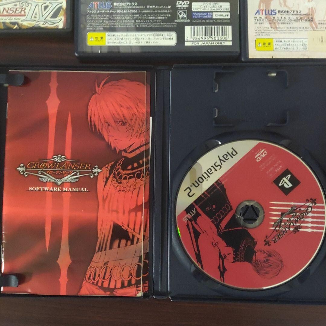 Growlanser Grow lanser 3 4 5 6 III IV V VI 4Games set PS2 Japanese ver ...