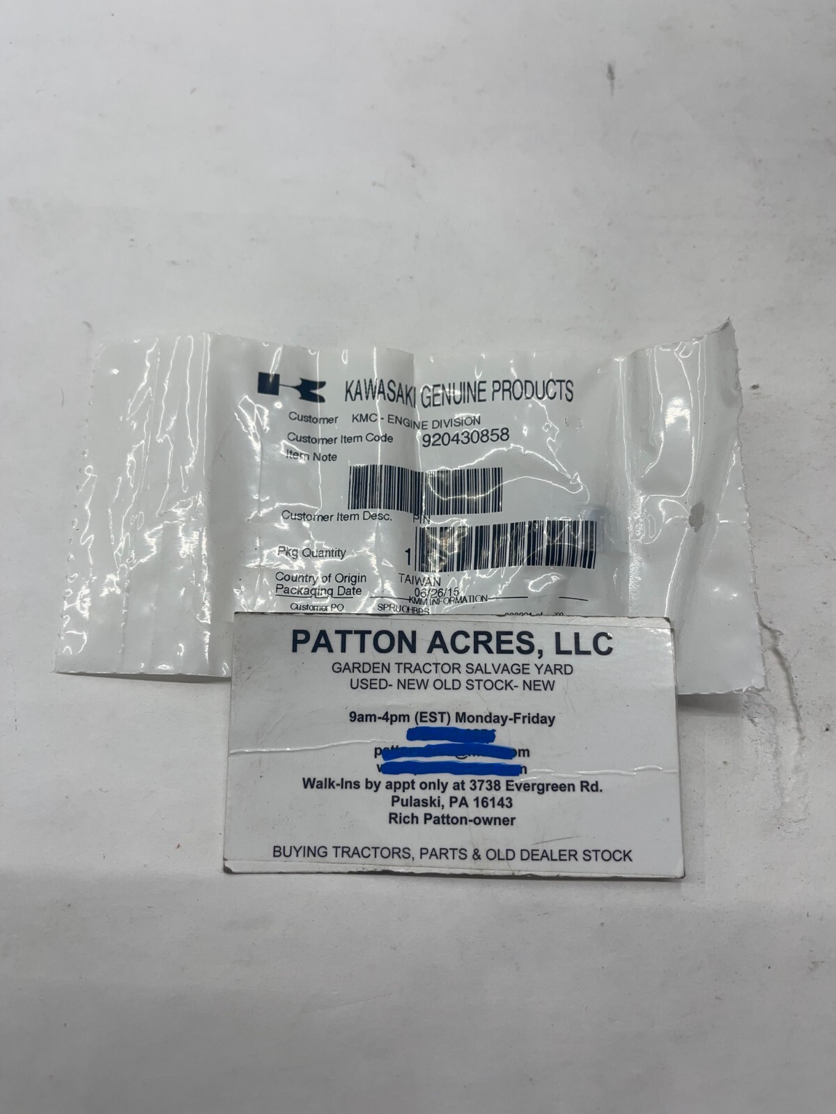 Crankshaft Cover Pin for Kawasaki 920430858 Replaces 32154-7019 14069 ...