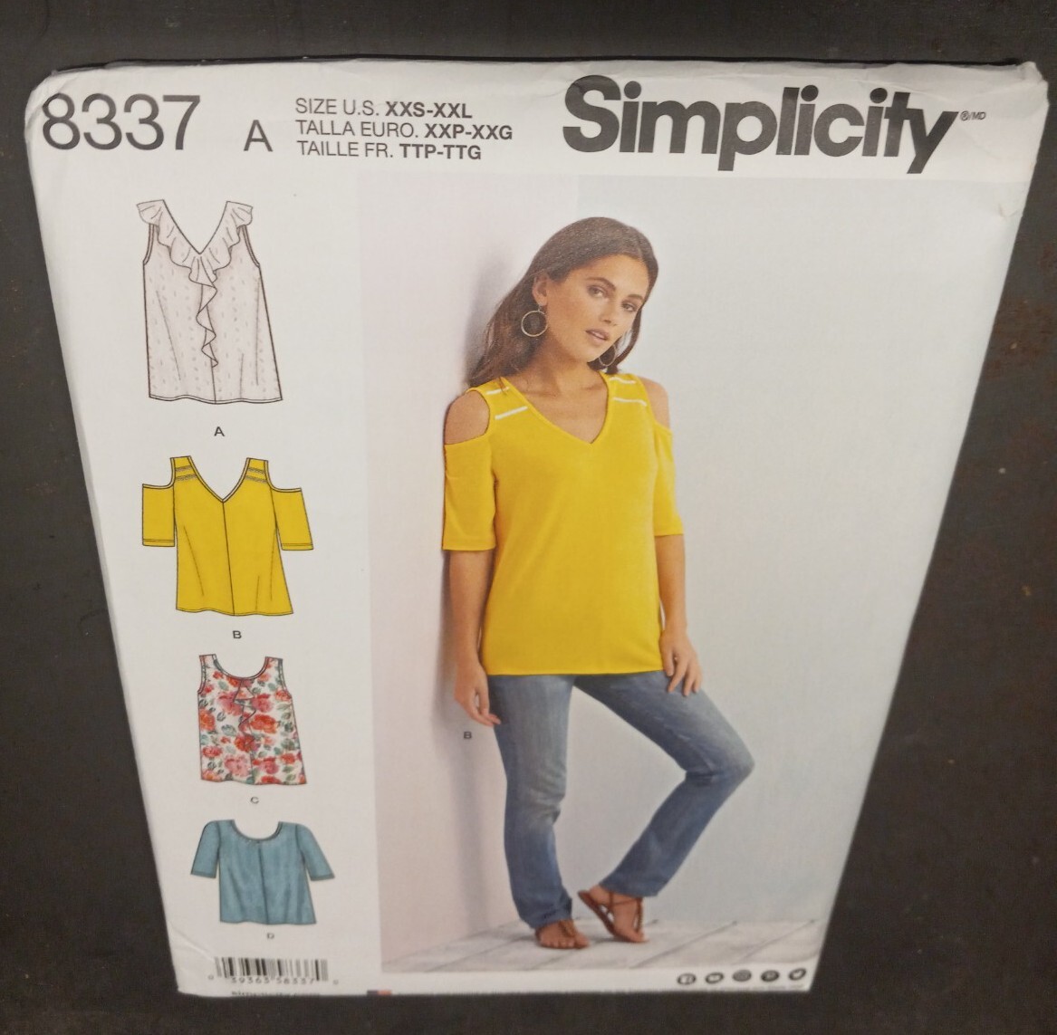 Simplicity Pattern 8337 Misses Tops Size XXS-XXL | eBay