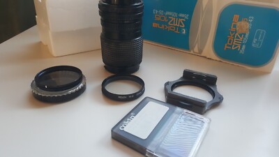 Tokina SMZ 105 35mm-105mm f/3.5-4.3 Canon Camera Lens wCloseup MACRO +3 ...