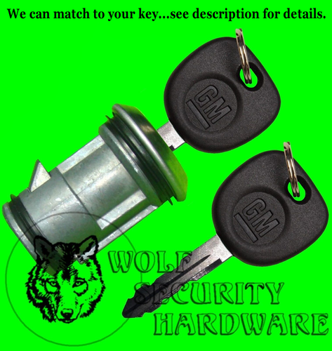 Chevy GMC Spare Tire Lock Key Cylinder Assembled 2 GM logo Keys | eBay