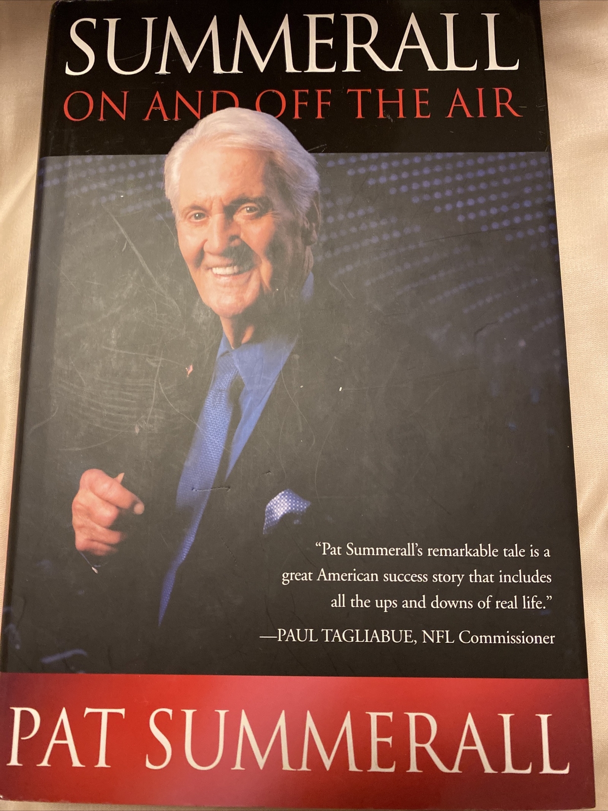 Signed Pat Summerall Book: On and off the Air by Pat Summerall ...