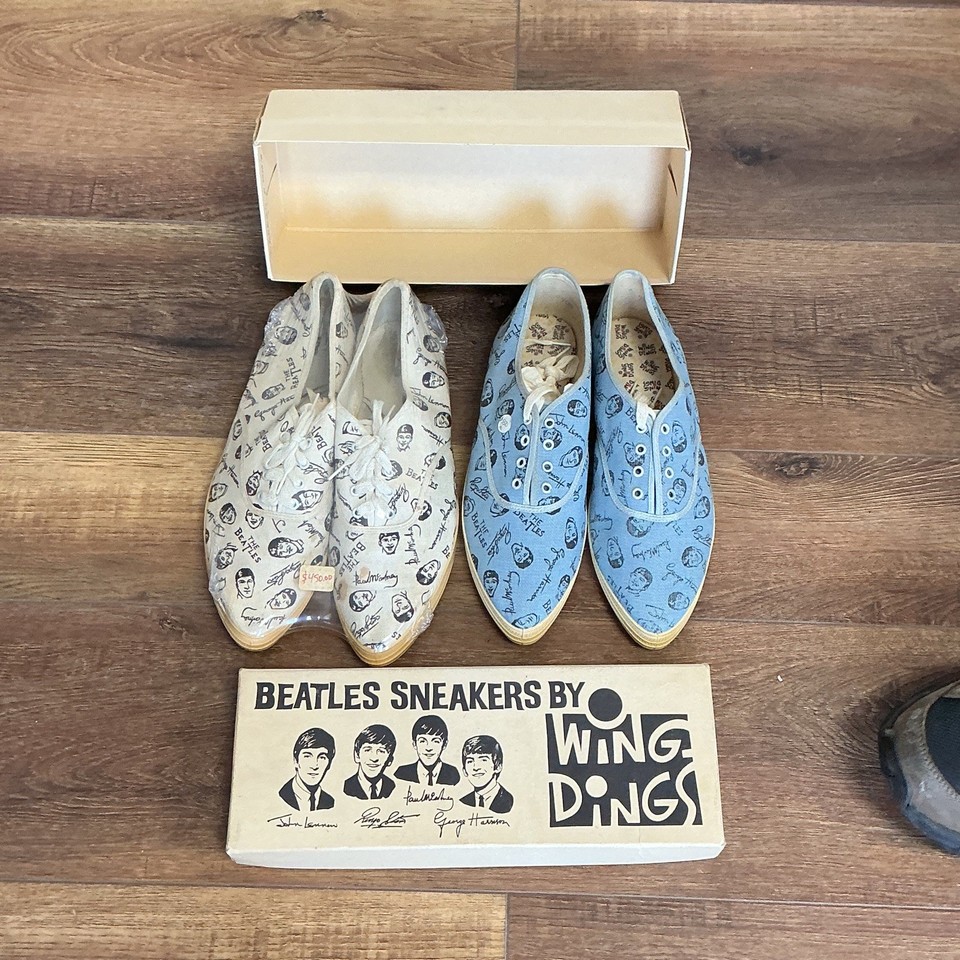 1964 The Beatles sneakers by Wing Dings. Box Included. | eBay