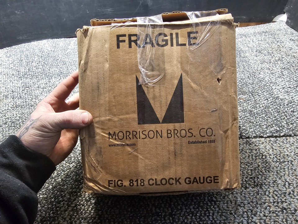 Morrison Bros Co Fig 818 0400AGEVR 2” Clock Gauge w/Drop Tube Aluminum ...