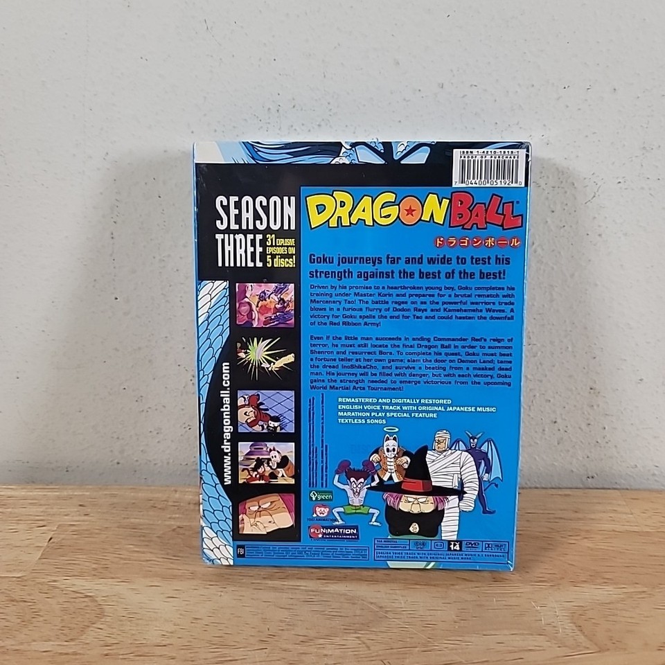 Dragon Ball: Season 3 Digitally Remastered (DVD Set ) Funimation SEALED ...