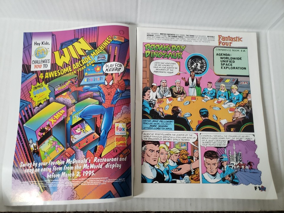 Winter 1994 Marvel Presents Spider Man Fantastic Four Magazine Double ...
