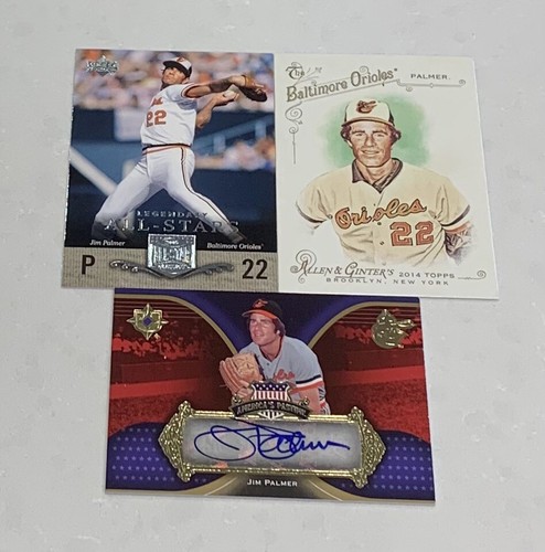 Jim Palmer Ultimate Collection Signed/ Upper Deck/ Allen & Ginter (3 ...