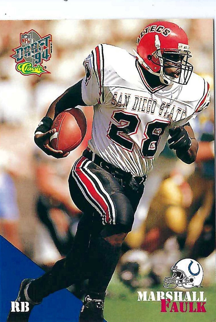 1994 Classic Draft 94 Marshall Faulk - Colts | eBay